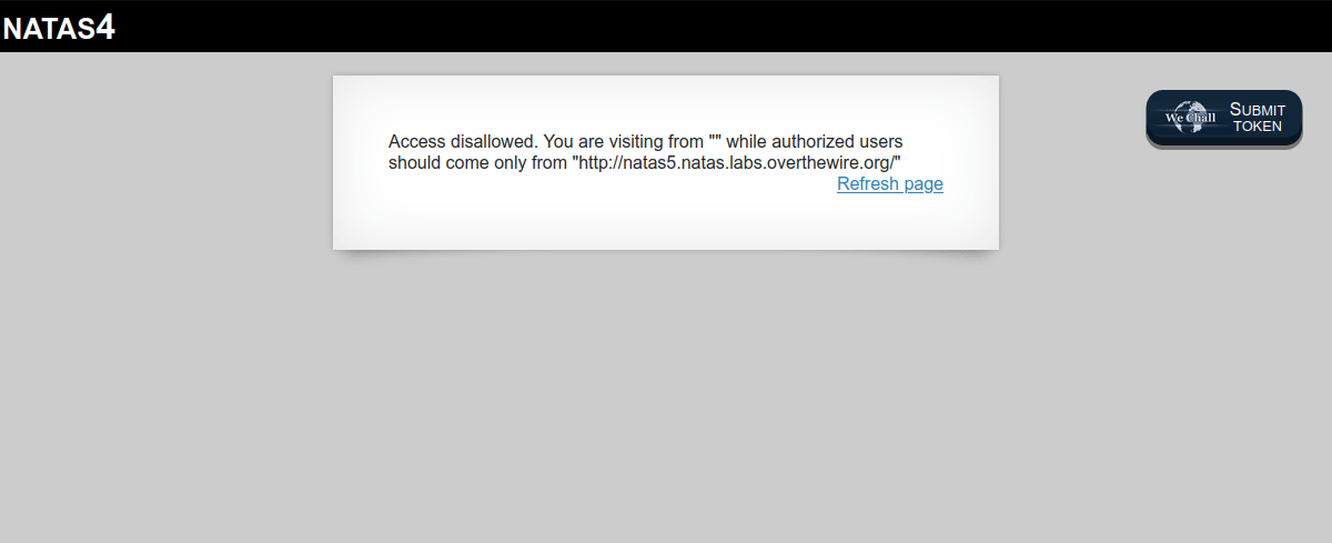 Overthewire - Natas - Levels 1 to 5